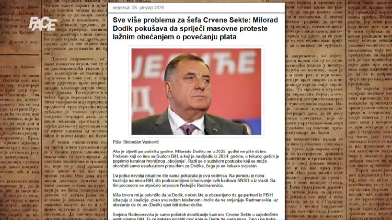 Slobodan Vasković brutalan: „Dodiku se ne piše dobro! Slijedi njegov potpuni potop!“ | Face ...