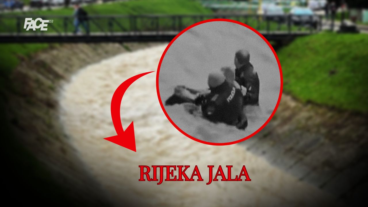 DRAMATIČNA AKCIJA SPAŠAVANJA! Pogledajte kako nabujala rijeka u Tuzli ...