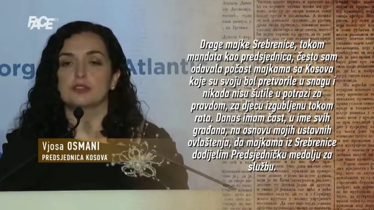 Osmani odlikovala Majke Srebrenice, Konaković na nijih ponosan, a ambasada Srbije negoduje ...